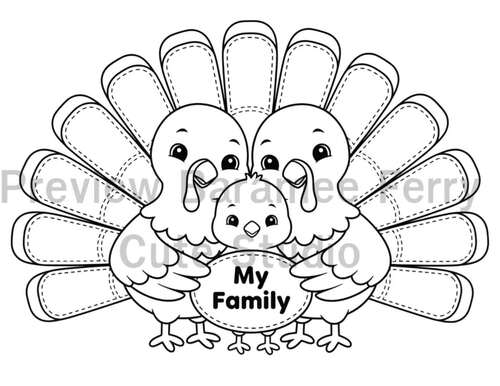 Thanksgiving Thankful Turkey Craft — Gratitude Writing and Coloring ...