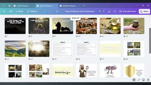 Psalm 23 Memory Verse Illustrations and Activities by Knabe Providence ...