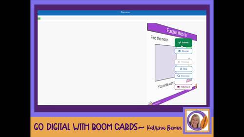 Distance Learning Boom™ Cards: Functions Match Ups for speech ...