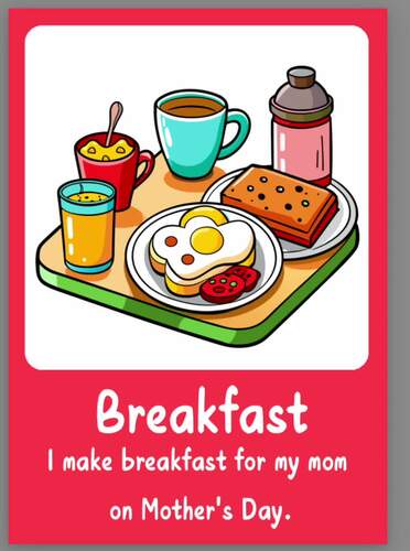 Mother's Day 10 Flashcard + Memory Game PRINTABLE by Worksheet Fun and Fit