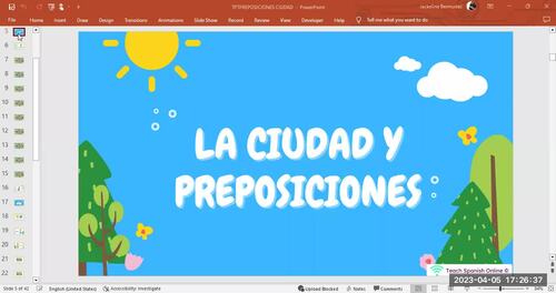 Describe a city using prepositions in Spanish for Kids by Teach Spanish ...