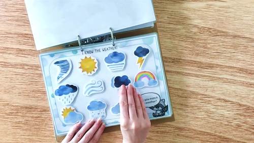 Interactive Busy Book One, Toddler Learning Busy Binder Quiet Book