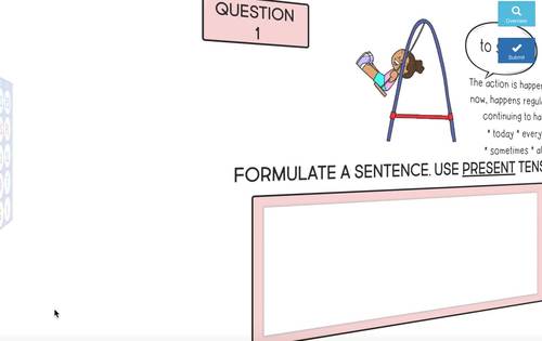 Verbs Formulate the Sentence Four In a Row Boom™ Cards Gifs | Connect 4 ...