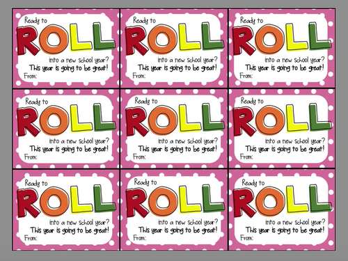 Fruit Roll-Ups Beginning of Year Gift Tag by Highs and Lows of a Teacher