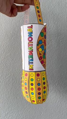 International Dot Day Windsock Craft | Dot day Coloring Art Project ...