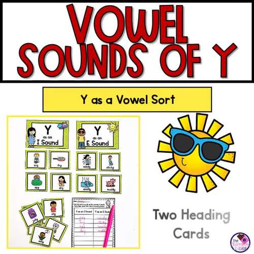 Vowel Sounds of Y | Phonics Worksheets | Long Vowel Sounds | TpT