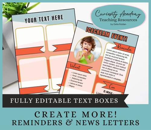 Meet the Teacher - Orangesicle Sky Classroom Decor by Curiosity Academy