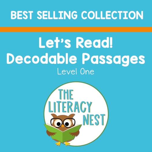 Decodable Passages for Orton-Gillingham Lessons Level 1 | TPT