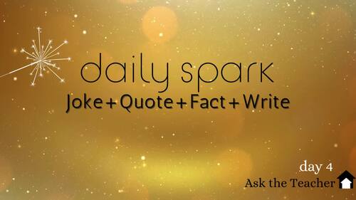 Daily Spark - 20 Bell Ringer Worksheets | Full Month of ELA Warm-Ups ...