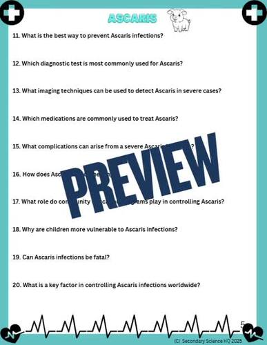 Foodborne Pathogens Doodle Notes, Review, and Study Guide Bundle | Health