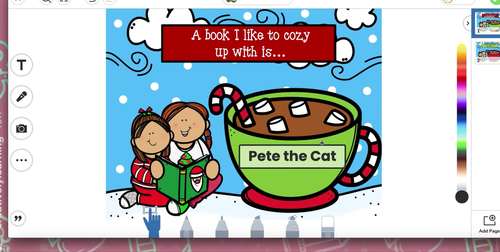 Hot Chocolate Cozy Up With A Book Craft/Seesaw Activity | TPT