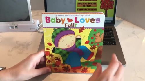 BABY LOVES FALL! BOOK COMPANION BUNDLE, DIGITAL BOOM CARDS (AAC, SPEECH)