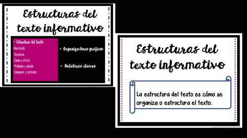 Estructura del texto informativo presentación by Bilingual Teaching ...