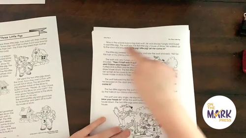 The Three Little Pigs Fairy Tale Literacy Building Lesson Gr. 1-3