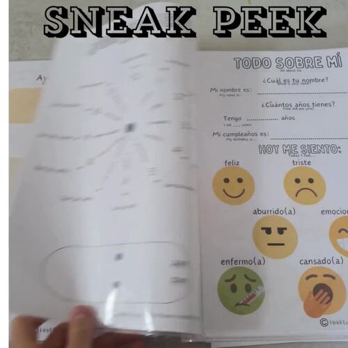 Beginner Homeschool Spanish Morning Menu - Kindergarten Bilingual Work ...