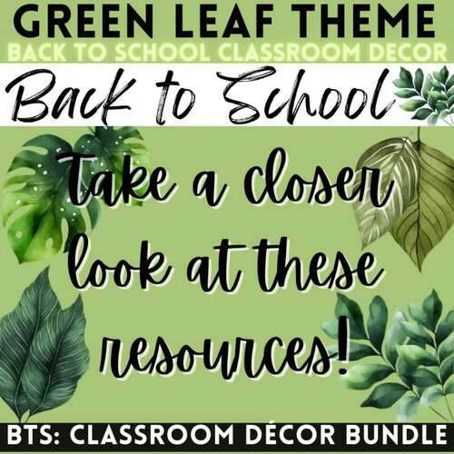 Flip Calendar | Day of the Week | Green Leaf Classroom Décor Whiteboard ...
