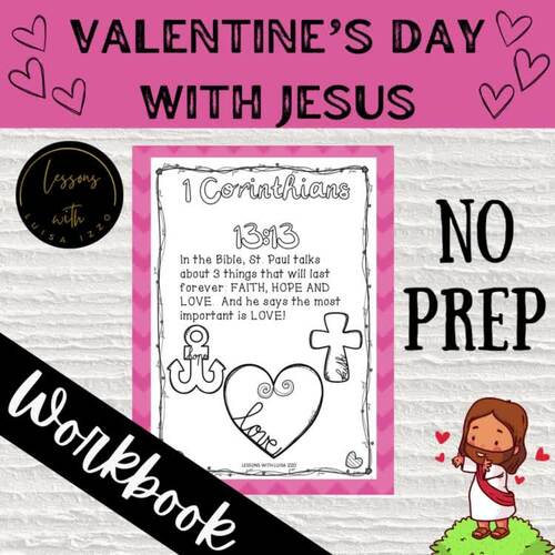 Valentine's Day with Jesus! No Prep Printable Catholic Worksheets