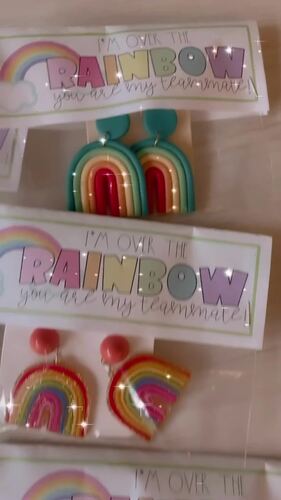 I'm Over the Rainbow For You | Student, Coworker & Teacher Gift Tag & Sign