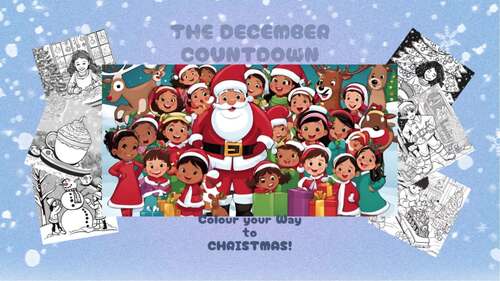 The DECEMBER COUNTDOWN - Colour Your Way to Christmas! Printable ...