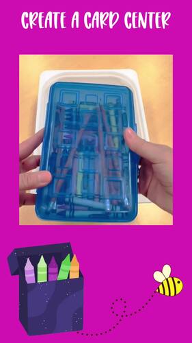 Create a Card Library Center Activity / Classroom Writing Activity