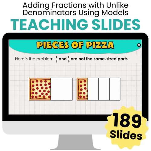 Adding Fractions with Unlike Denominators w/ Models - 5th Grade ...