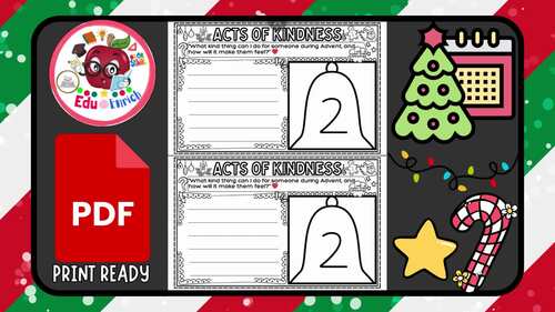 Advent Writing Prompts | Christmas Calendar Low-Prep Mini Book & Journal