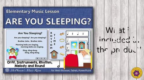 Orff Arrangement ~ Are You Sleeping: Rhythm, Instruments & Round {Frère ...