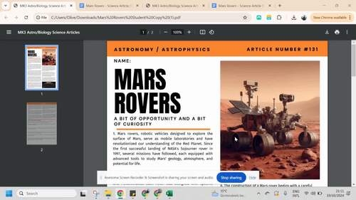 Complete 20 Earth Science Articles Set | Science Literacy | Printable ...