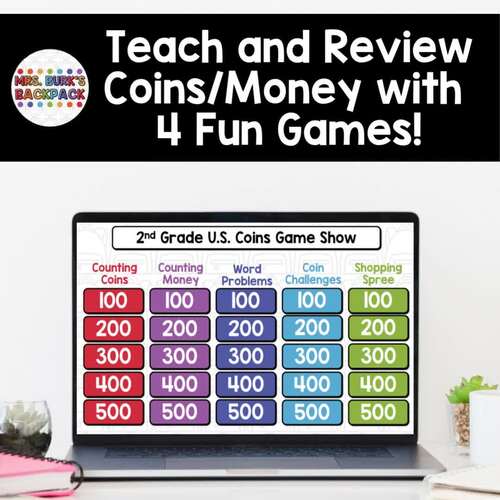 Identifying & Counting Mixed Coins/Money Review Games | Digital Math ...