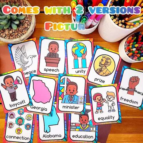 Martin Luther King Jr. Write the Room Vocabulary Activities for Black ...