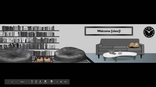 Google Classroom Banners JPG - Living Room Theme - Six Classy Banners