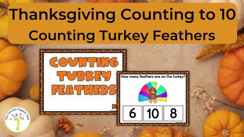 Thanksgiving Math Counting to 10 Digital Activity | Kindergarten Number ...