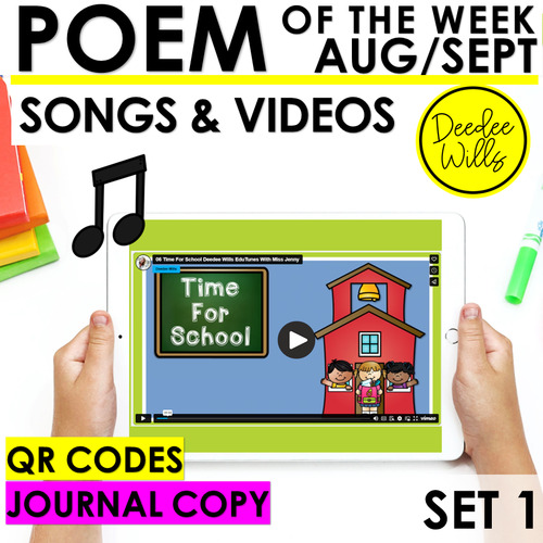 Apples and Family Poems with Music and Poetry Videos QR Codes for Back ...