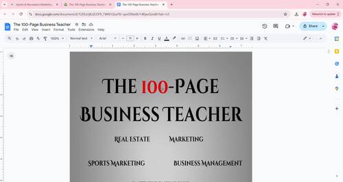 Sports & Recreation Marketing - Full Semester Bundle | TPT