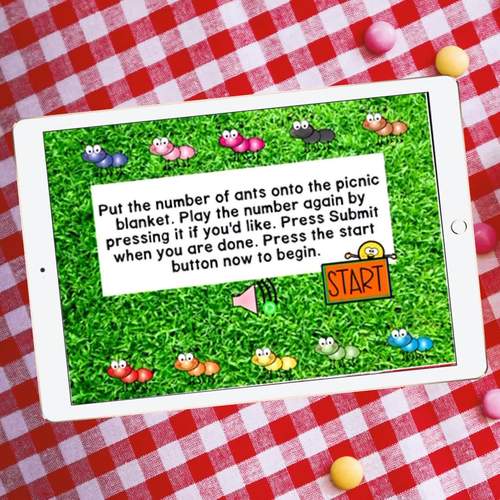Count to 10 | Picnic | Boom cards with audio by LOL - Life of Learning