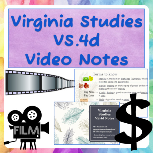 Virginia Studies VS.4d Notes Recording by Land of Learning by Laura