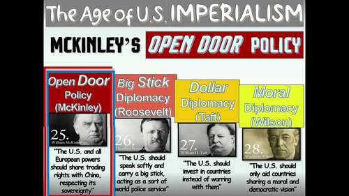 McKinley's OPEN DOOR POLICY - fun, easy, engaging PPT and Primary ...