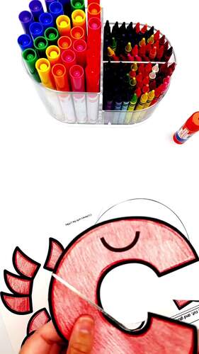 Lowercase Letters Cut & Paste Activities Alphabet Crafts One Page ...