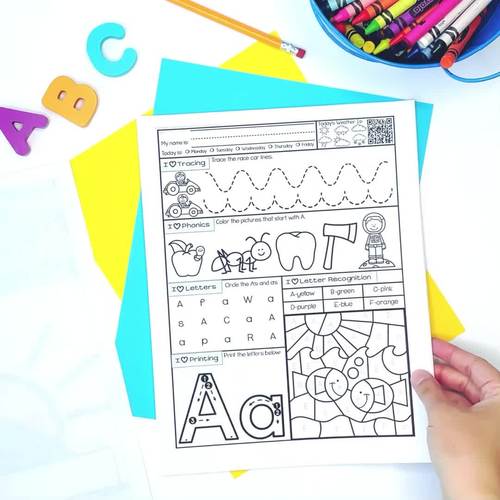 Mornings Made Easy! Kindergarten Morning Work by Tweet Resources SET ONE