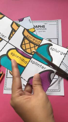 Phonics Games 3 Letter Blends Trigraphs Mystery Picture Puzzles Worksheets