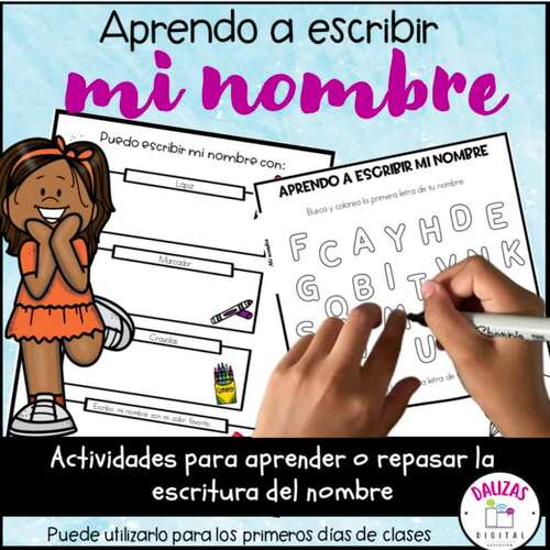 Escribo y aprendo mi nombre - I can write my name by Dalizas Digital