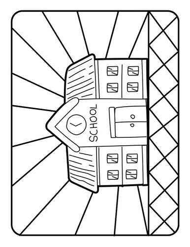 BACK TO SCHOOL Pop Art Coloring Pages, EASY & ENGAGING Craft Activity Sheet
