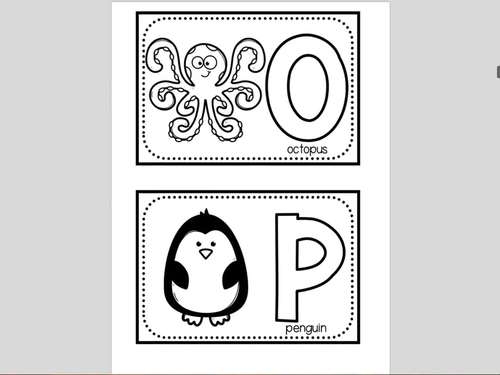 Distance Learning A-Z Animal Task Cards by xoMissO | TpT