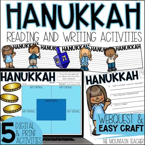Hanukkah Webquest | Reading Comprehension Activities & Writing Craft