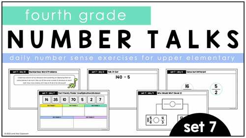 4th Grade Number Talks | SET 7 | Strengthen Mental Math and Build ...
