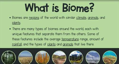 All About Biomes - Introductory Lesson with Guided Notes & Engaging Slides
