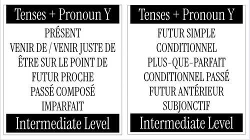 French Tenses and Pronouns Translations Exercise #1 - Intermediate Level