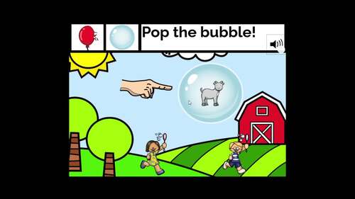 Pop the Bubbles Farm Animals – Interactive Speech & Language Activity ...
