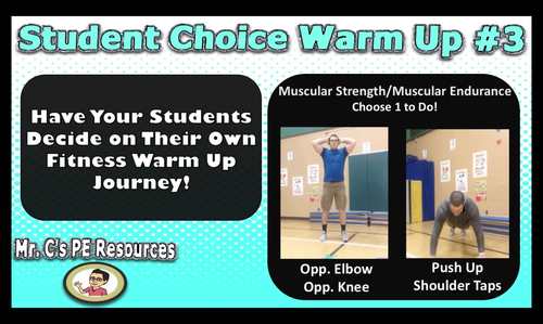 Student Choice Fitness Warm Up Powerpoint #3 by Mr C's PE Resources