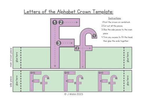 Alphabet Worksheets Craft Activity & Letter Ff Animal Headband Templates